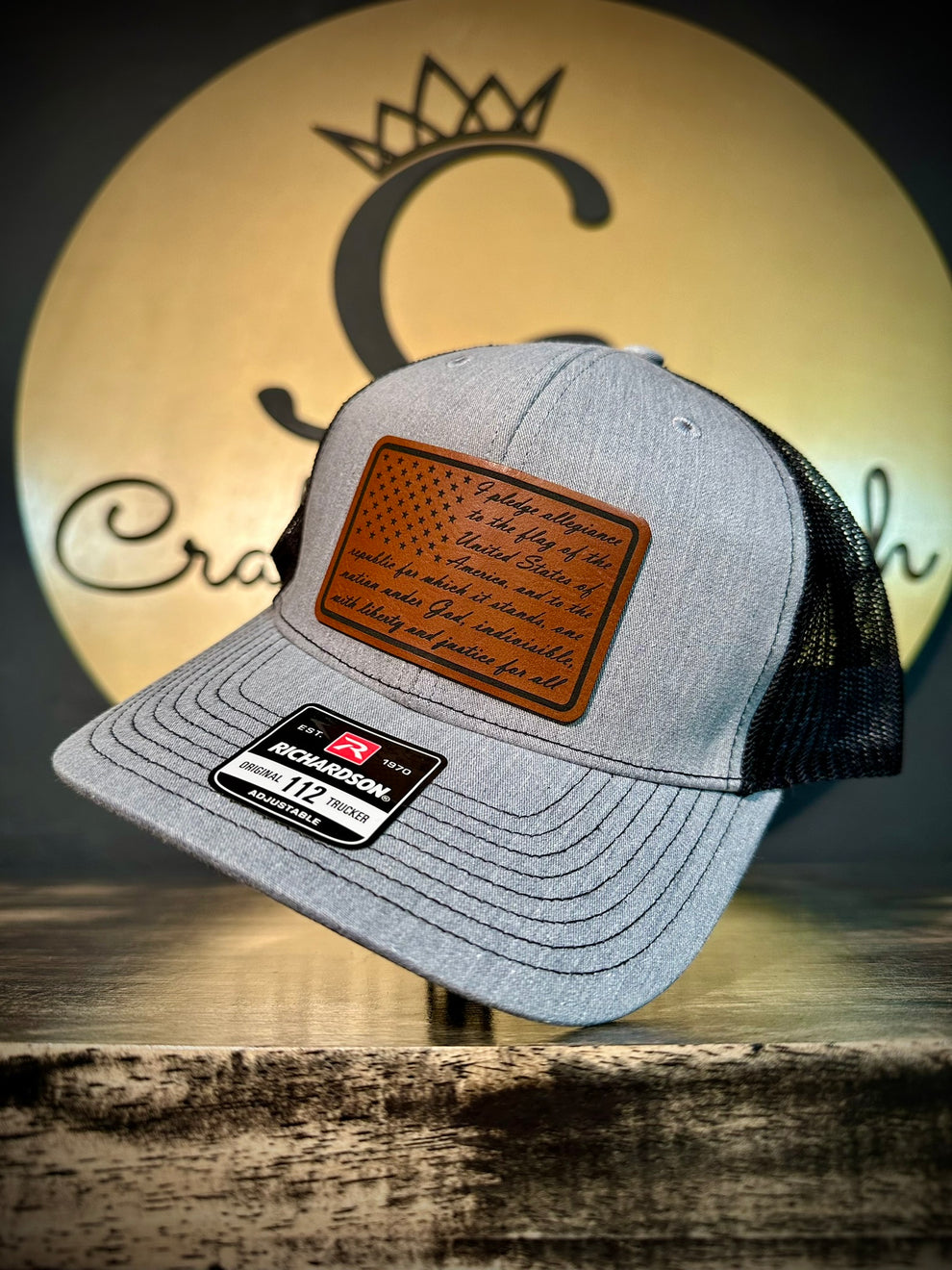 American Flag Pledge of Allegiance Patch Hat – Crafted Merch