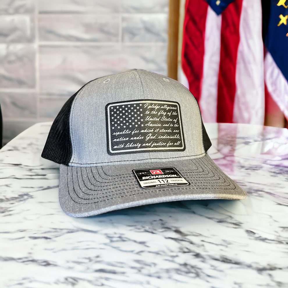 American Flag Pledge of Allegiance Patch Hat – Crafted Merch